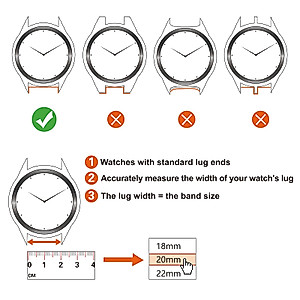 ANNEFIT Watch Band 17mm with Stainless Silver Buckle - Classic Oil Wax Leather Quick Release Watch Strap (Blue)