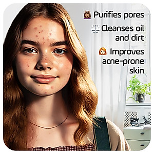 Asepxia Deep Cleansing Acne Treatment Bar Soap with Baking Soda and 2% Salicylic Acid, 4 Ounce