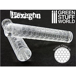 Green staff World Rolling pin Hexagonal Paving Stones Miniature Tools GSW-58