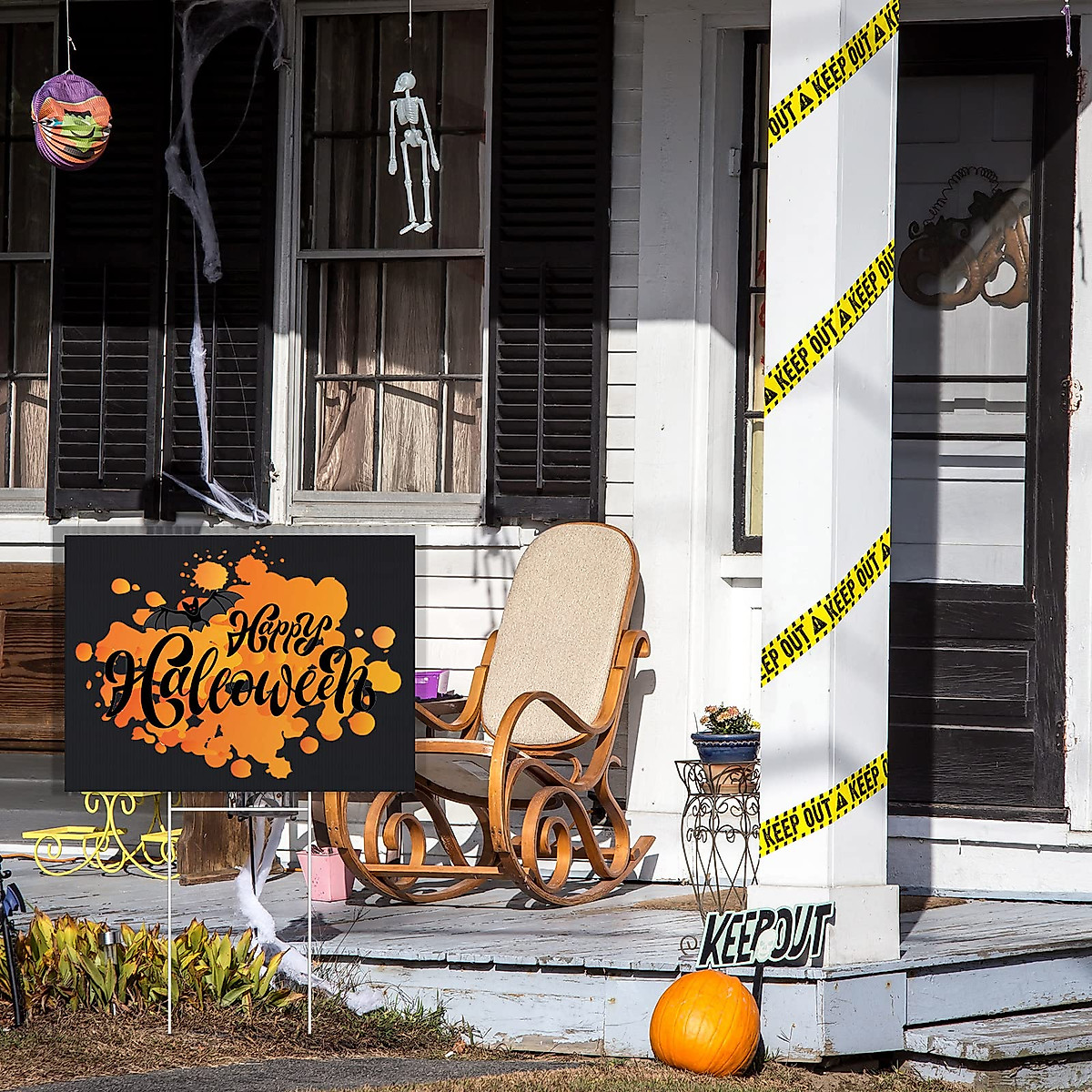 Tuanse 20 Pack Blank Yard Signs with Stakes Bulk Corrugated Plastic Lawn Signs Double Size for Garage Sale Real Estate Open House Rent Guidepost Birthday Party Decorations(16 x 12 Inch,Black)