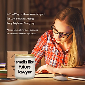 Gifts for Law Students, Law School Essentials, Law School Graduation Gifts, Funny Future Lawyer Gifts, Lawyer Gifts for Women Men, Bar Exam Gifts, Lavender Scented Candle