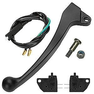 YOXUFA Left Rear Brake Lever Handle for GY6 49cc 50cc 125cc 150cc 139QMB 157QMJ TaoTao VIP ATM50A1 Pony Lancer IceBear Bandit Peace Sports SSR Lazer Chuckus Roketa Jonway Chinese Scooter Moped Parts