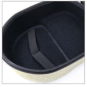 MASiKEN Precious Carrying Case for Oculus Quest VR Gaming Headset and Controllers - EVA HardCase with Inner Mesh Pocket for Oculus Quest Accessories (Yellow)