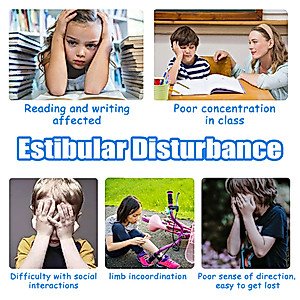 Fanboxk Kids Sensory Swivel Chair,Autism Sensory Spinning Chair for Kids,Sensory Spinning Toy Chair,Kids Coordination Sensory Swivel Products for Ages 3 Years and UP,Training Body Coordination(Blue)