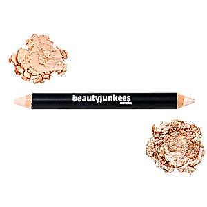 Eyebrow Highlighter Pencil Makeup – Creamy Matte Brow Concealer Pencil, Shimmer Eye Highlighter Corner Eye Brow Highlighter Stick, Eye Brightener, Gluten Paraben Cruelty Free, Cool Beige