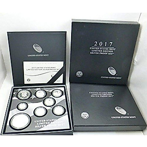 2012 S -2013-2014-2016-2017-2018 Limited Editions 8-Piece Silver Proof Sets including Proof Silver Eagles $1 US Mint Choice DCAM with Original Packaging, Sleeve and COA - Total of 6 Sets