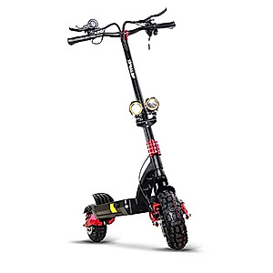 TIFGALOP Adult Electric Scooter Motor Power 1600W Maximum Speed 33 MPH Range 80~90KM，10 inch tubeless Off-Road Tires Convenient Folding Sports Scooter
