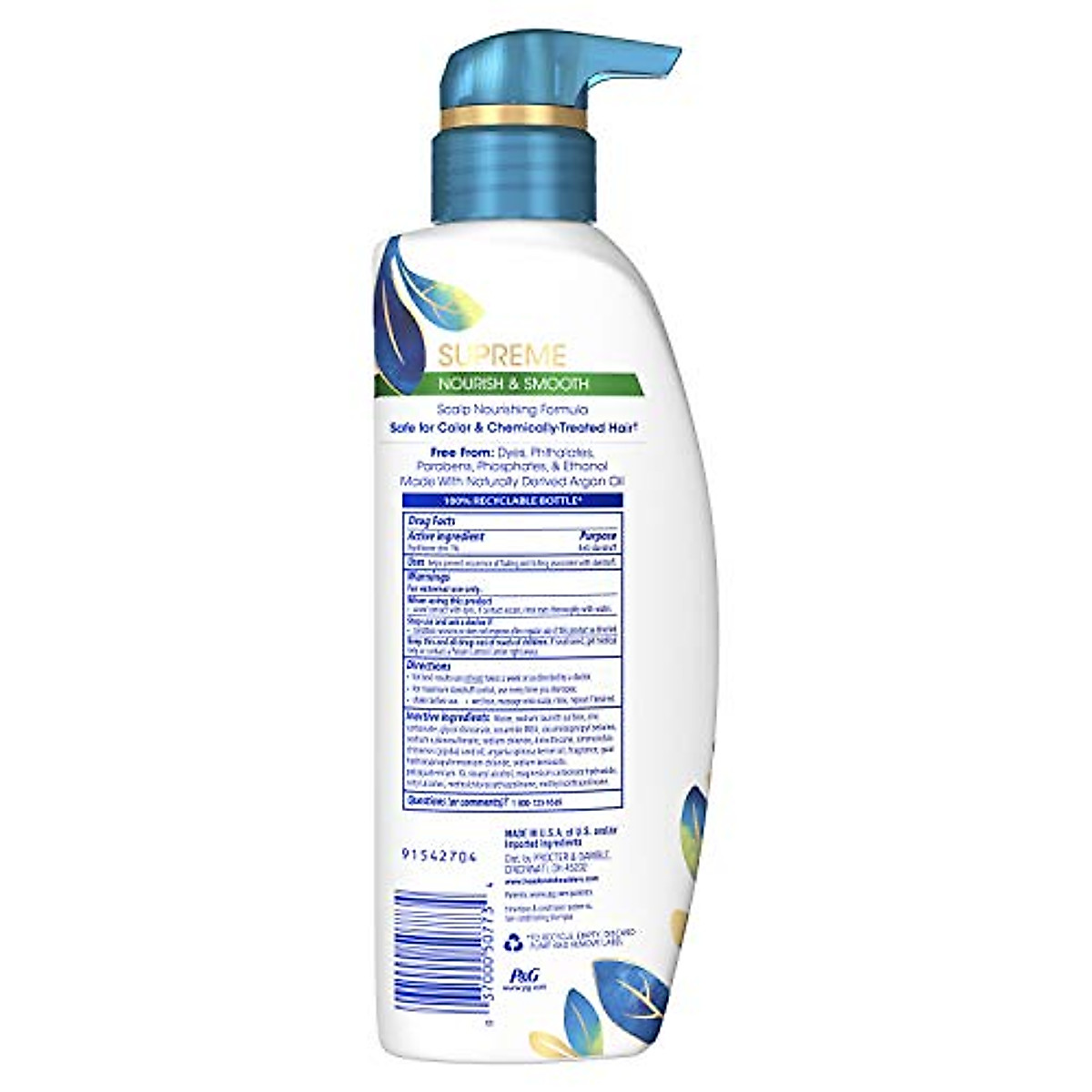 Head & Shoulders Supreme Nourish & Smooth Hair & Scalp Shampoo, 11.8 Fl Oz