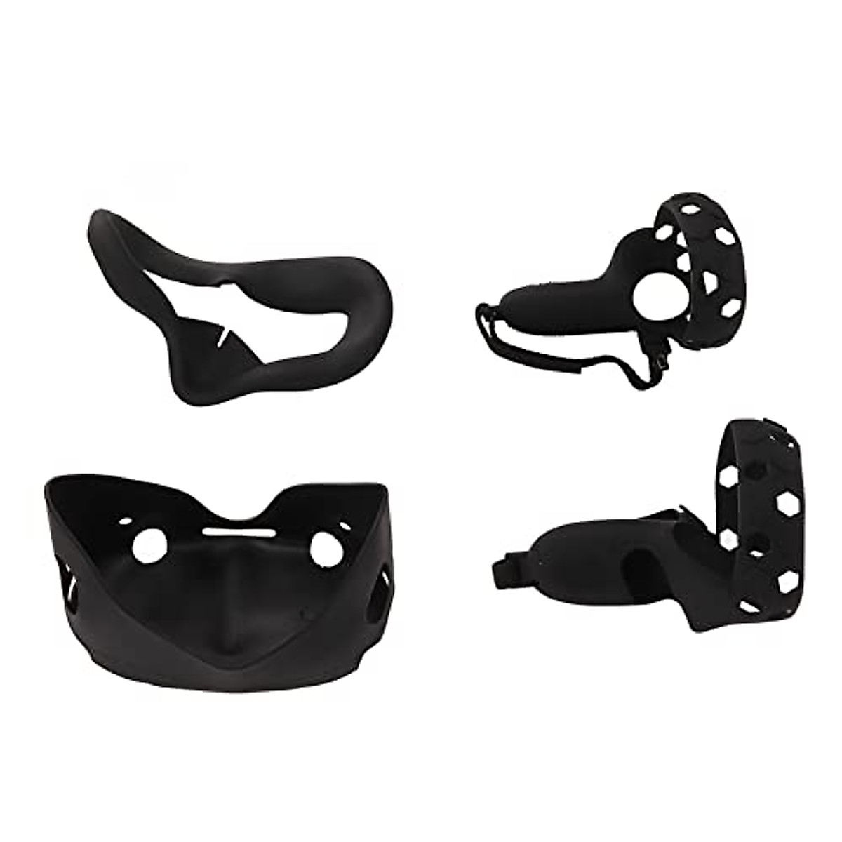 VR Shell Cover Set, Scratch and Shatterproof Silicone VR Accessories Face Cover for VR