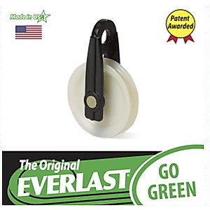 Everlast #70 Utility Pulley with 2 1/2" Wheel (Pack of 2 ea), Useful for Many Applications Including clotheslines and Exercise. Rust Proof Pulleys for Pulley Clothesline Systems