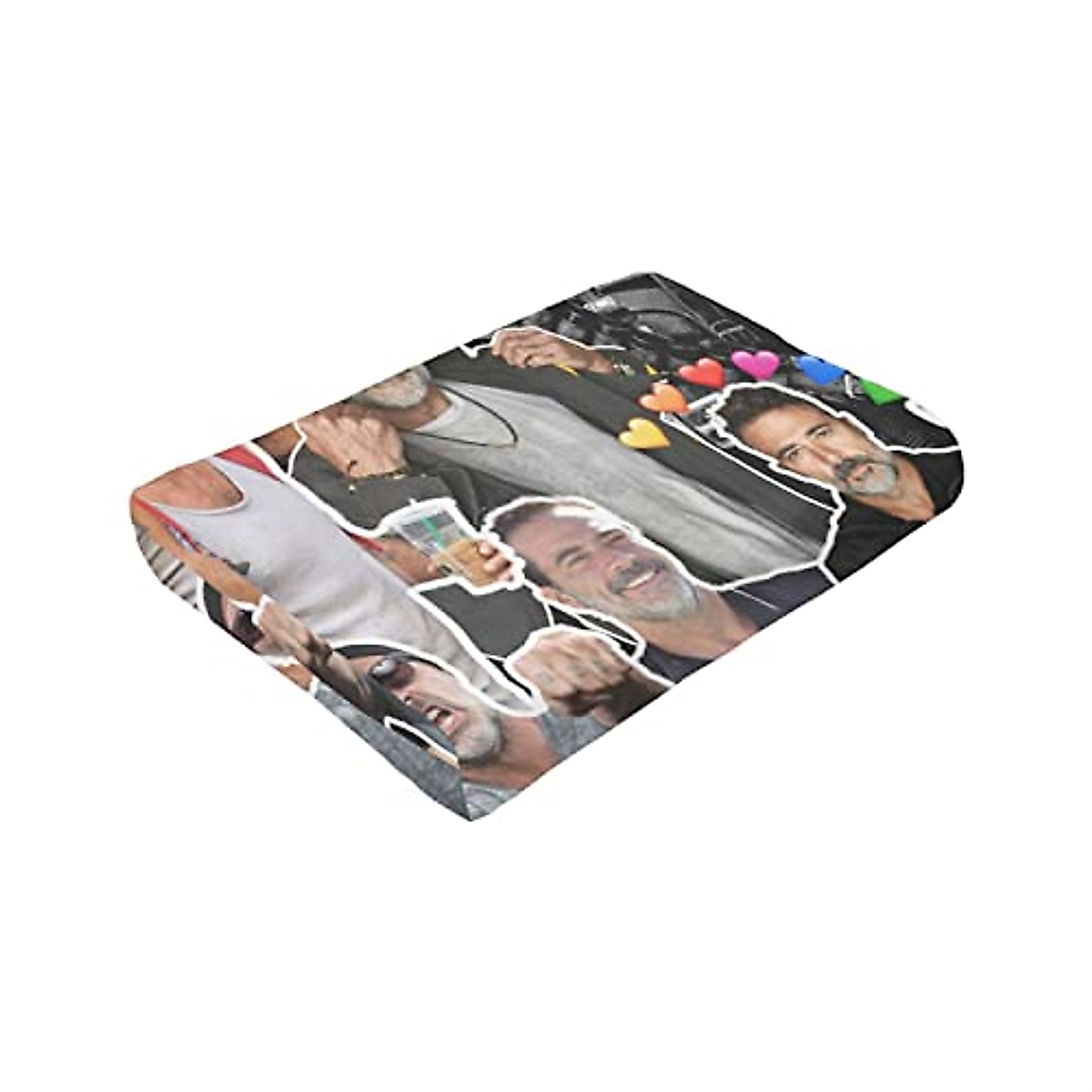 Blanket Jeffrey Dean Morgan Soft and Comfortable Warm Fleece Blanket for Sofa,Office Bed car Camp Couch Cozy Plush Throw Blankets Beach Blankets