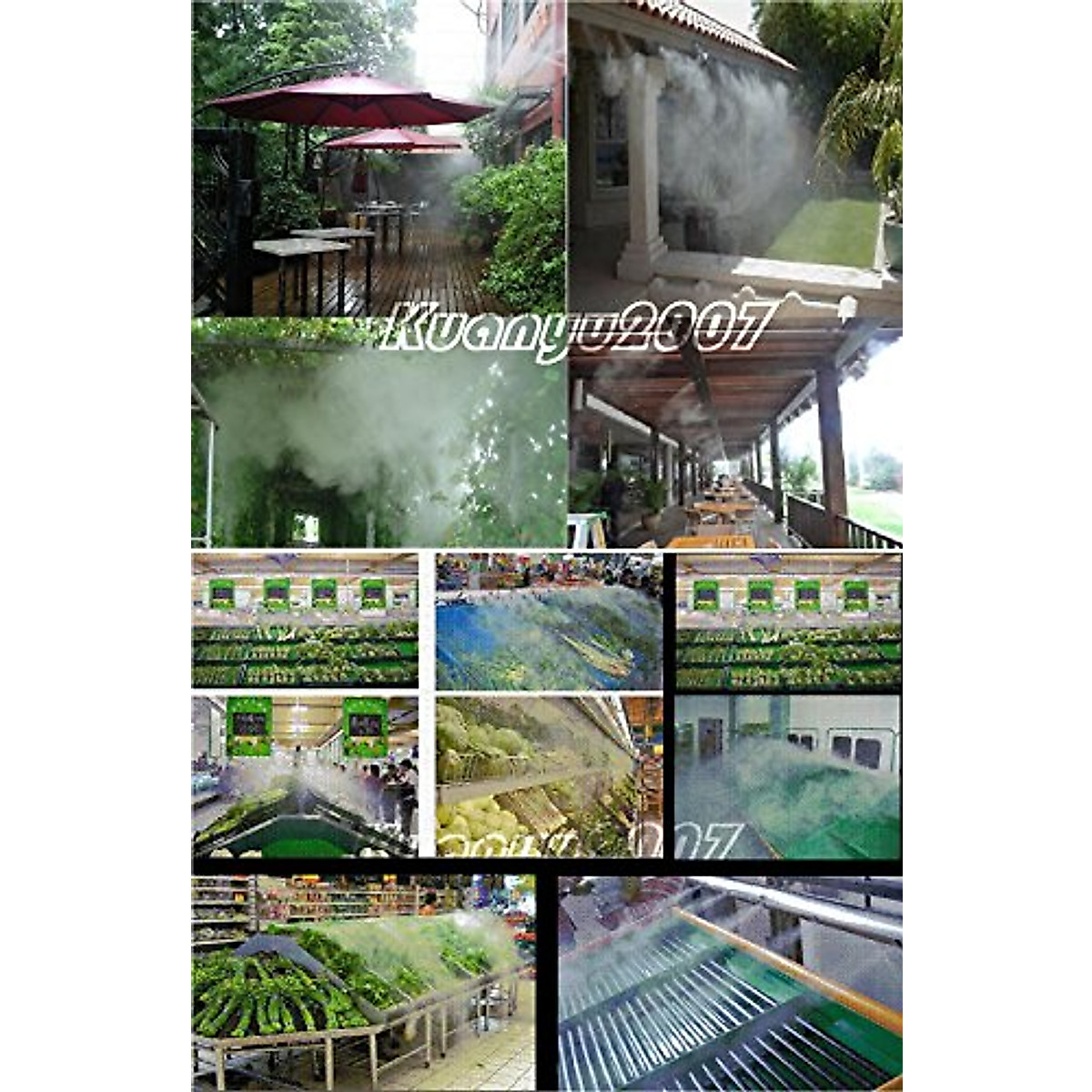 Kuanyu 1/4" Slip-Lok (Quick Connect) 10/24 Misting Nozzle Tees (Couplers) Lot 15.