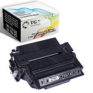 (12,000 Pages) TG Imaging 1-Pack Compatible Toner Cartridge Replacement for HP 51X Toner Cartridge Q7551X Black High Yield Work in P3005 M3027 M3027x M3035 M3035xs Toner Printer