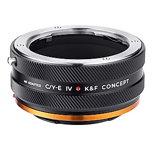 K&F Concept IV PRO C/Y-NEX Lens Mount Adapter Manual Focus Compatible with Contax/Yashica SLR Lens to Sony-E NEX Mount Camera Body with Matting Varnish Design