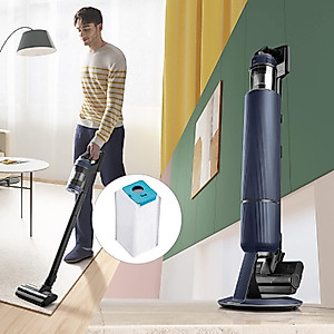 8 Pack VCA-ADB953 Dust Bag for Samsung BESPOKE Jet Cordless Stick Vacuum Cleaner, 2.5L Large Capacity Automatic Dust Collection Bag for All In One Clean Station