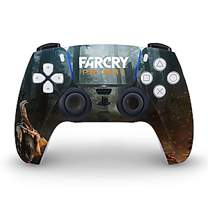 Head Case Designs Officially Licensed Far Cry Skull II Primal Key Art Vinyl Faceplate Sticker Gaming Skin Decal Cover Compatible With Sony PlayStation 5 PS5 Disc Edition Console & DualSense Controller