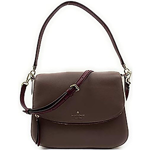 Kate Spade New York Jackson Soft Pebbled Leather Medium Flap Shoulder bag (Neutral Multi)