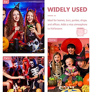 DOITOOL Pink Cauldron Mug Coffee Ceramic Cauldron Halloween Decor, 450ml Halloween Coffee Mug for Halloween Theme Party Favor, Novelty Coffee Mug Cup (Pink)