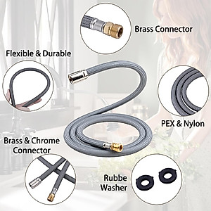 Faucet Hose for American Standard M922367-007220a, Kitchen Faucet Replacement Hose, American Standard Kitchen Faucet Parts, Pull Down Faucet Hose Replacement - 59inch