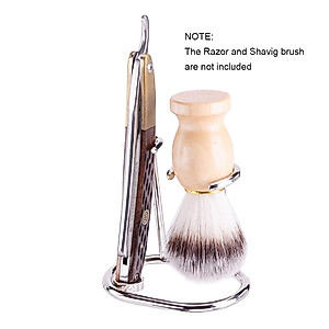 Shaving Razor and Brush Stand Universal Holder for Safety Razor and Straight Razor Storage Shave Brush Holder
