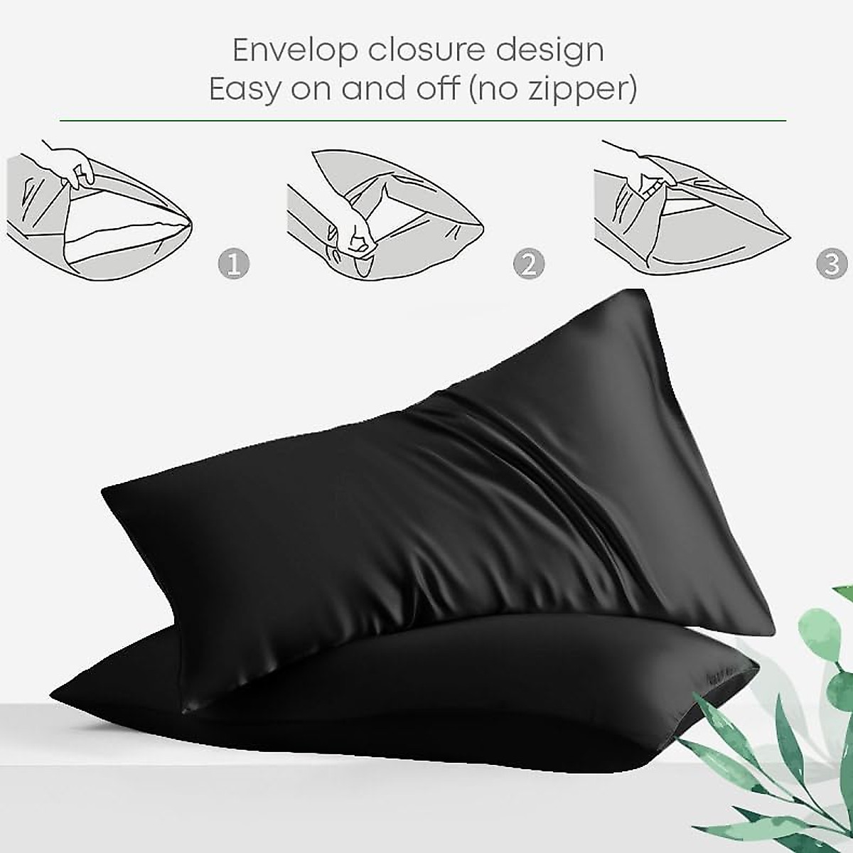 Linenwalas Tencel Lyocell Duvet Cover Set with Deep Pocket Fitted Sheet, Viscose Made from Eucalyptus Soft, Lightweight and Breathable Complete Halloween Black Bedding Set (Jet Black, King)