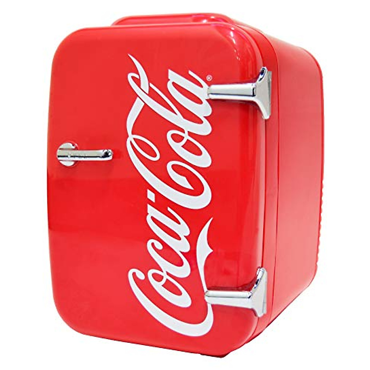 Cooluli Retro Coca-Cola Mini Fridge for Bedroom - Car, Office Desk & College Dorm Room - 4L/6 Can 12V Portable Cooler & Warmer for Food, Drinks & Skincare - AC/DC and Exclusive USB Option (Coke, Red)