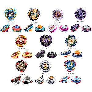 Battling Top Set, Burst Gyro Toys 10 Spinning Tops 2 Launchers Combat Battling Game with Portable Storage Box Gift for Kids Children Boys