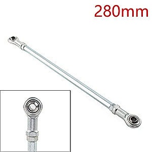 FSFY M8280mm Adjustable Steering Tie Rod kit Ball Joint Ball Joiner Bolt Tie for 49cc Electric ATV Go Kart Accessory Steering Column Steering Suspension Silver