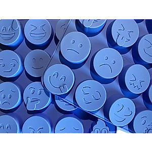 Jumbo Sized Silicone Emoji Molds - 32 Cavity 2 Pack Set by PennyCo Kitchen