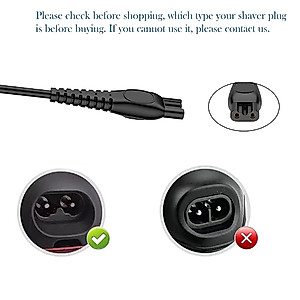 2W Philips Shaver One Blade QP2630 Charger Power Cord Replacement for Philips HQ850, Compatible for Philips Norelco Oneblade QP2530, QP2630 Electric Razor Trimmer Charging Cable Supply