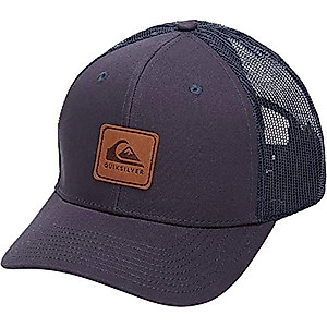 Quiksilver Men's Easy Does IT SNAP Back Trucker HAT, Navy Blazer, One Size