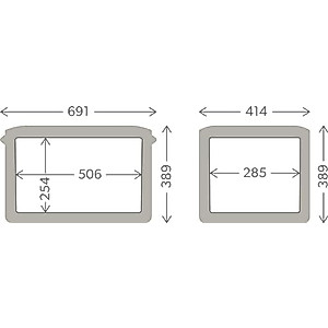 Dometic Patrol 35L Insulated Hard Cooler, Ocean, Ice Chest and Passive Cool Box, Fits 28 Cans