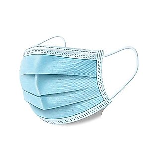 LYMASK 50Pcs Adults Disposable Filter Mask 3 Ply Earloop Face Mask