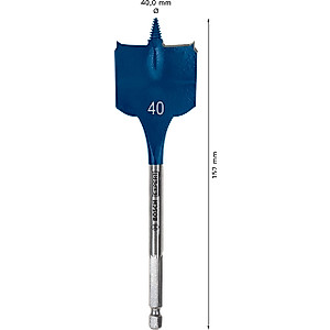 Bosch Professional 1x Expert SelfCut Speed Spade Drill Bit (Ø 40,00 mm, Accessories Rotary Impact Drill)