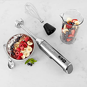 Cuisinart Electric Hand Blender & Mixer, EvolutionX Cordless Rechargeable, Gray/Black, RHB-100,Dark Grey