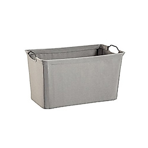 ClosetMaid 1629 Wide Wire Frame Fabric Bin, Dark Gray
