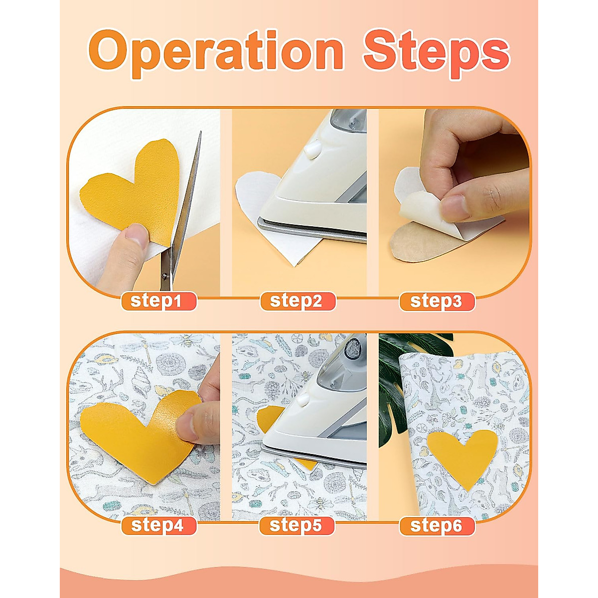 PLANTIONAL Light Weight Fusible Bonding Web: 20 Sheets (8" x 12") Fusible Webbing for Fabric Applique DIY Crafts Supplies