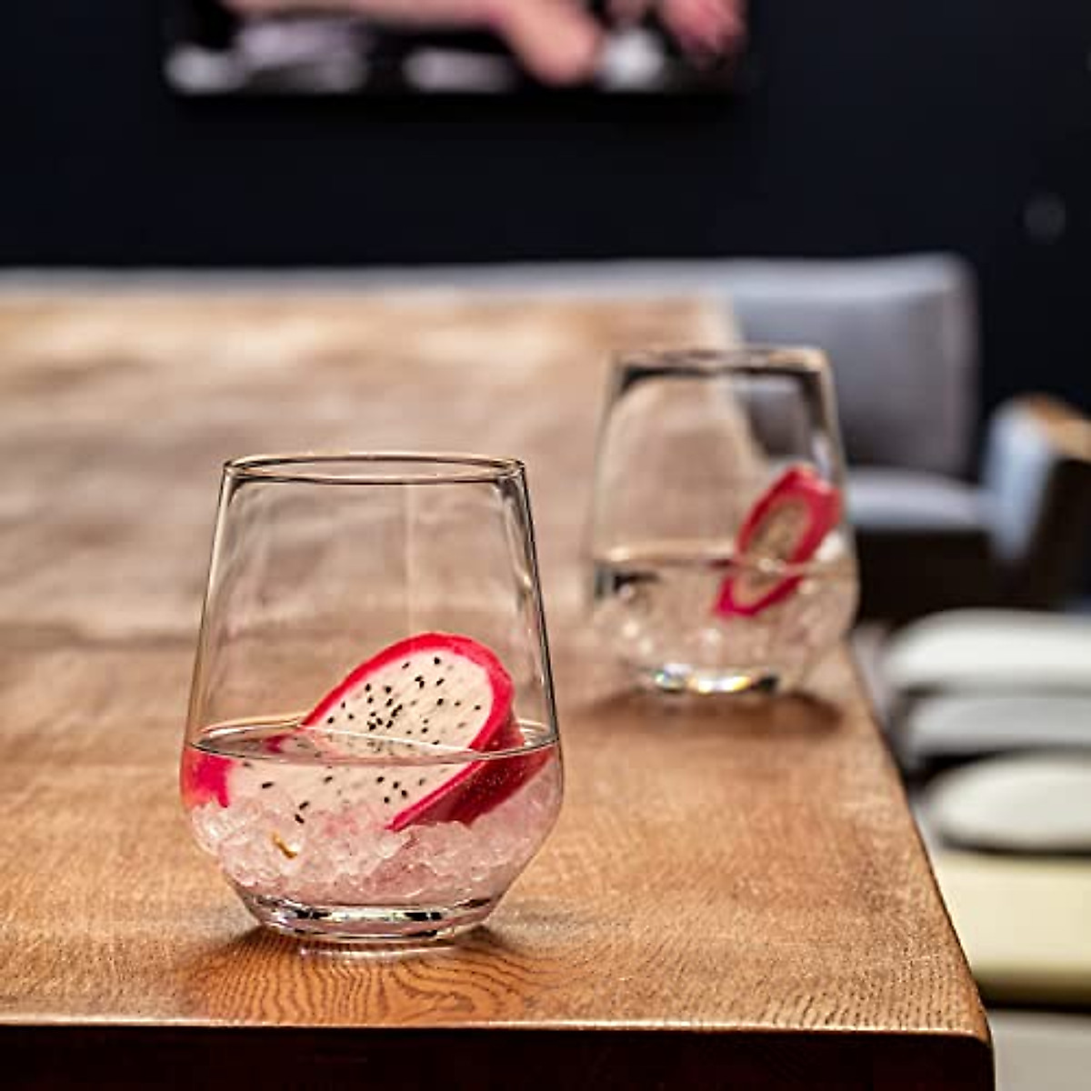 Krosno Water Juice Tumbler Drinking Glasses | Set of 6 | 13.5 oz | Splendour Collection | Perfect for Home Restaurants and Parties | Dishwasher Safe | Gift Idea | Made in Europe