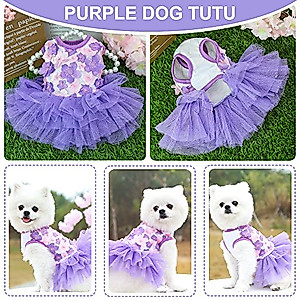 Sebaoyu Dog Dresses for Small Dogs Girl 3 Pack Summer Puppy Clothes Outfit Apparel Female Cute Cat Skirt Pup Tutu Pink Yorkie Clothing Breathable Pet Dress for French Bulldog Chihuahua (AA, X-Small)