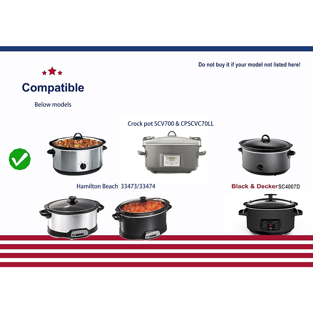 Oval glass lid for 7qt slow cooker compatible with Crock pot, Hamilton Beach, Black &Decker slow cooker and most brand in market 7quart slow cooker