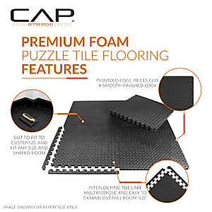 CAP Puzzle Exercise Mat 24" x 24" x 1/2", 6 pieces