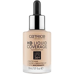 Catrice | HD Liquid Coverage Foundation | High & Natural Coverage | Vegan & Cruelty Free (010 | Light Beige)