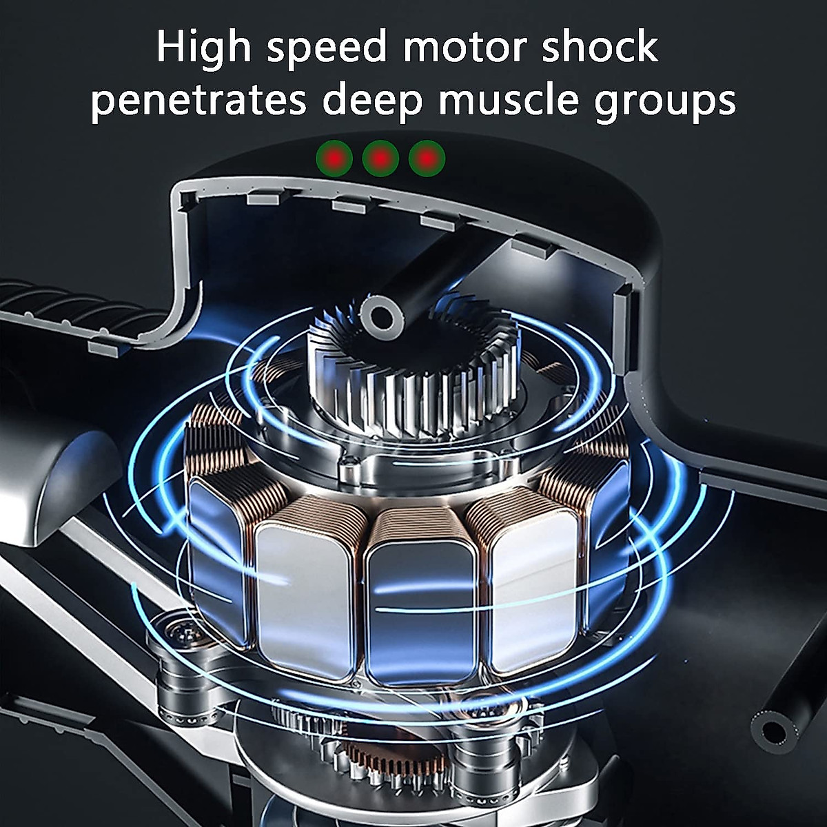 Hand-Held Muscle Massage Gun Deep Tissue Percussion Muscle Back Neck Head Body Shoulder Massager Tools,for Athletes Relieve Sore Muscles and Stiffness