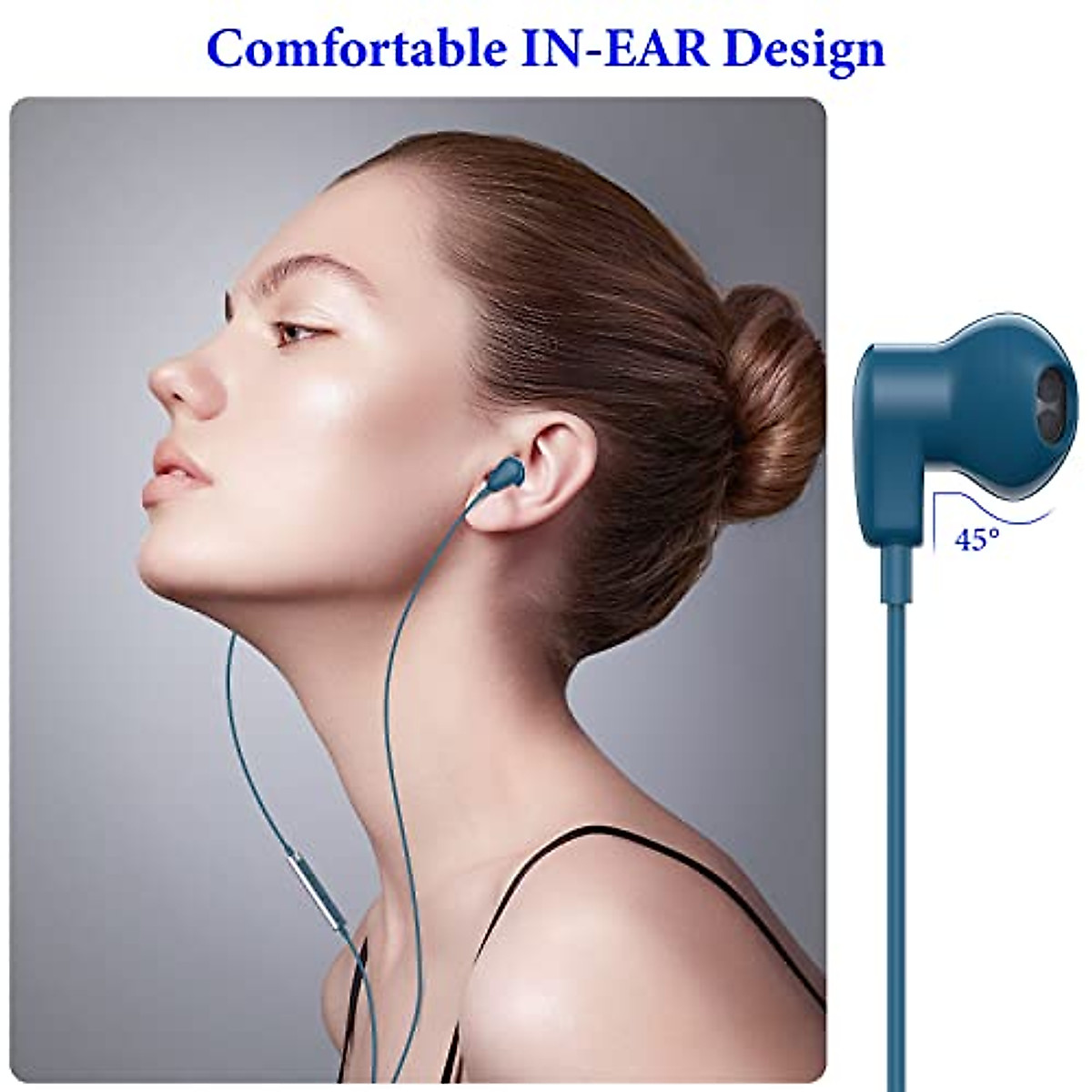 USB C Headphones for iPad 2022,USB Type C Earphones HiFi Stereo USB C Wired Earbuds with Mic Volume Control for Samsung S23+ Ultra S22 S21 S20 A53 A54 Z Flip5/4 Fold5/4,Pixel 7 6 6a 5 4,OnePlus 11