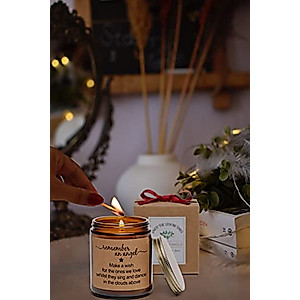 Memorial Gifts, Remember an Angel, Remembrance Gift, Candle for Loss of Loved one - Funeral, Infant Loss, Miscarriage or Pet Loss, Sympathy Gifts, Condolence Candle Gift for Bereavement