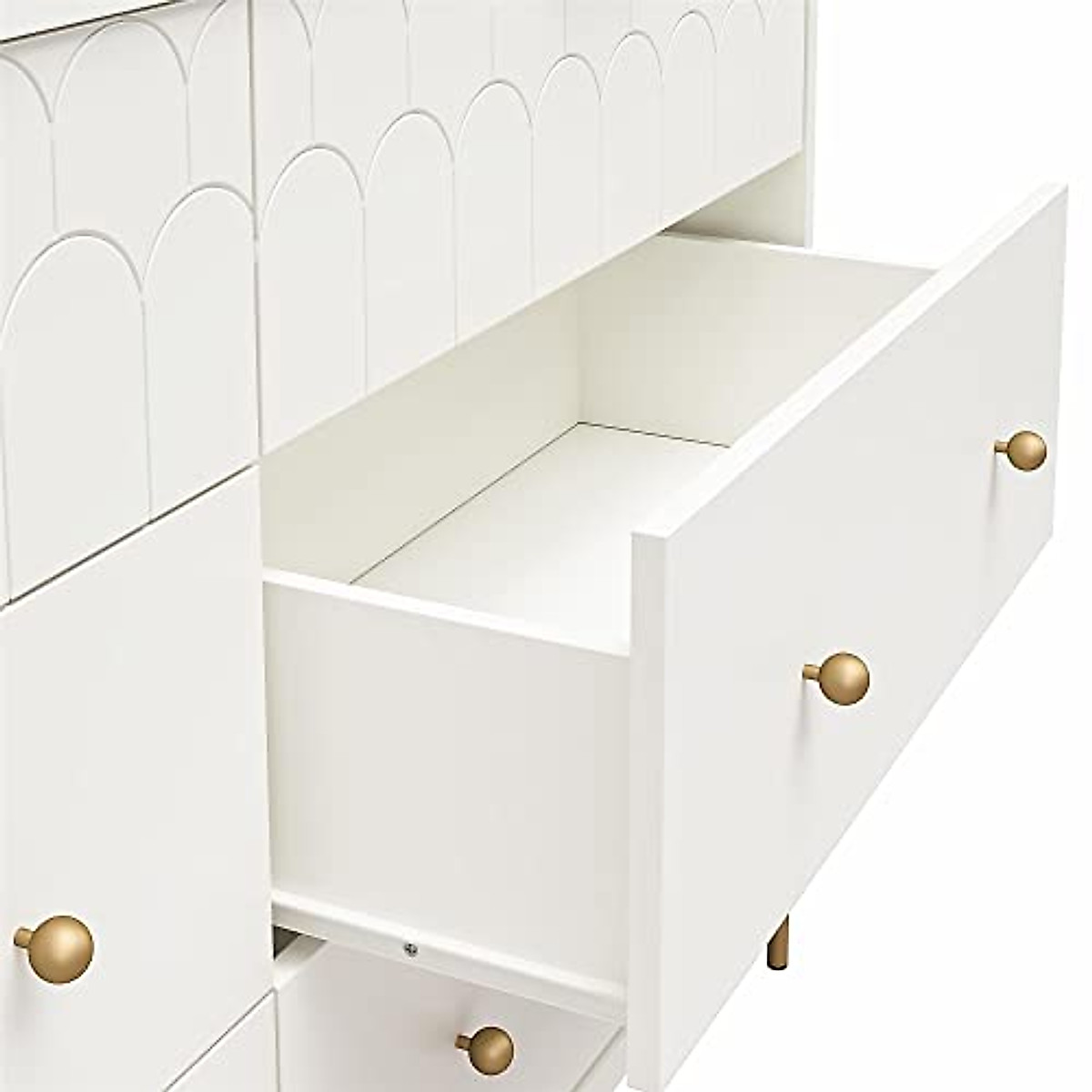 CosmoLiving by Cosmopolitan Anastasia Dresser, 6 Drawer, White