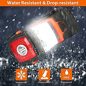 LED Camping Lantern, Rechargeable Flashlights with 3000LM, Dimmable Battery Powered Camping Lights, Daylight Warm Light 8 Modes, 4400mAh Power Bank, Portable Waterproof Tent Light for Hiking, Survival