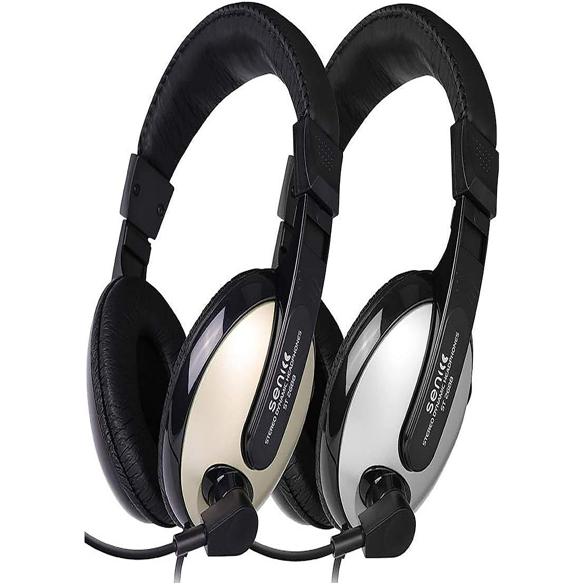 SENICC 3.5mm Stereo Headset with Mic,Over Ear Headphones Wired Gaming Headset with Lightweight Design,Noise Cancelling Musical Earphones for Xbox,Cellphones,MP3,Tablets,Laptop,Desktop Computer