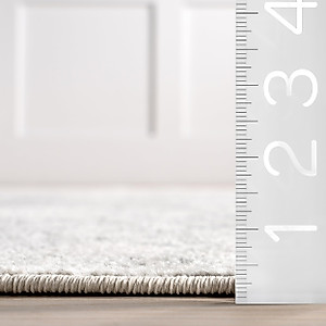 nuLOOM Odell Faded Vintage Area Rug, 4' Square, Ivory