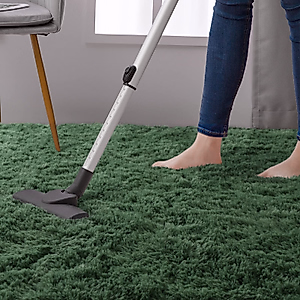 DweIke Super Soft Shaggy Rugs Fluffy Carpets, 8x10 ft, Dark Green Area Rug for Living Room Bedroom Girls Kids Room Nursery Home Decor, Non-Slip Plush Indoor Floor Bedside Rug, 8x10 Feet Deep-Green